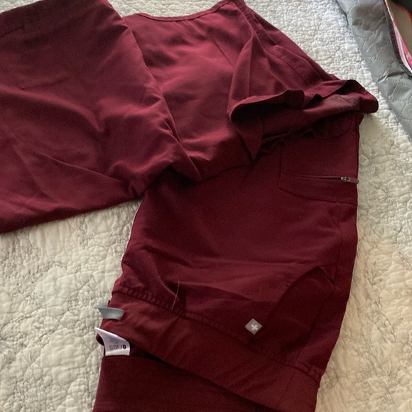 Figs | Pants & Jumpsuits | Figs Maroon Set Rafaela Top Size Xl And ...